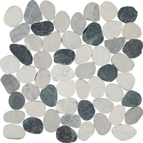 Pebbles Silver Quartz Flat 12x12 by Florida Tile in Ankeny, IA - Luke ...